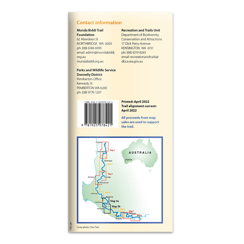 Munda Biddi Trail Map 5 - Waistcoat Road to Shannon River – WA Naturally